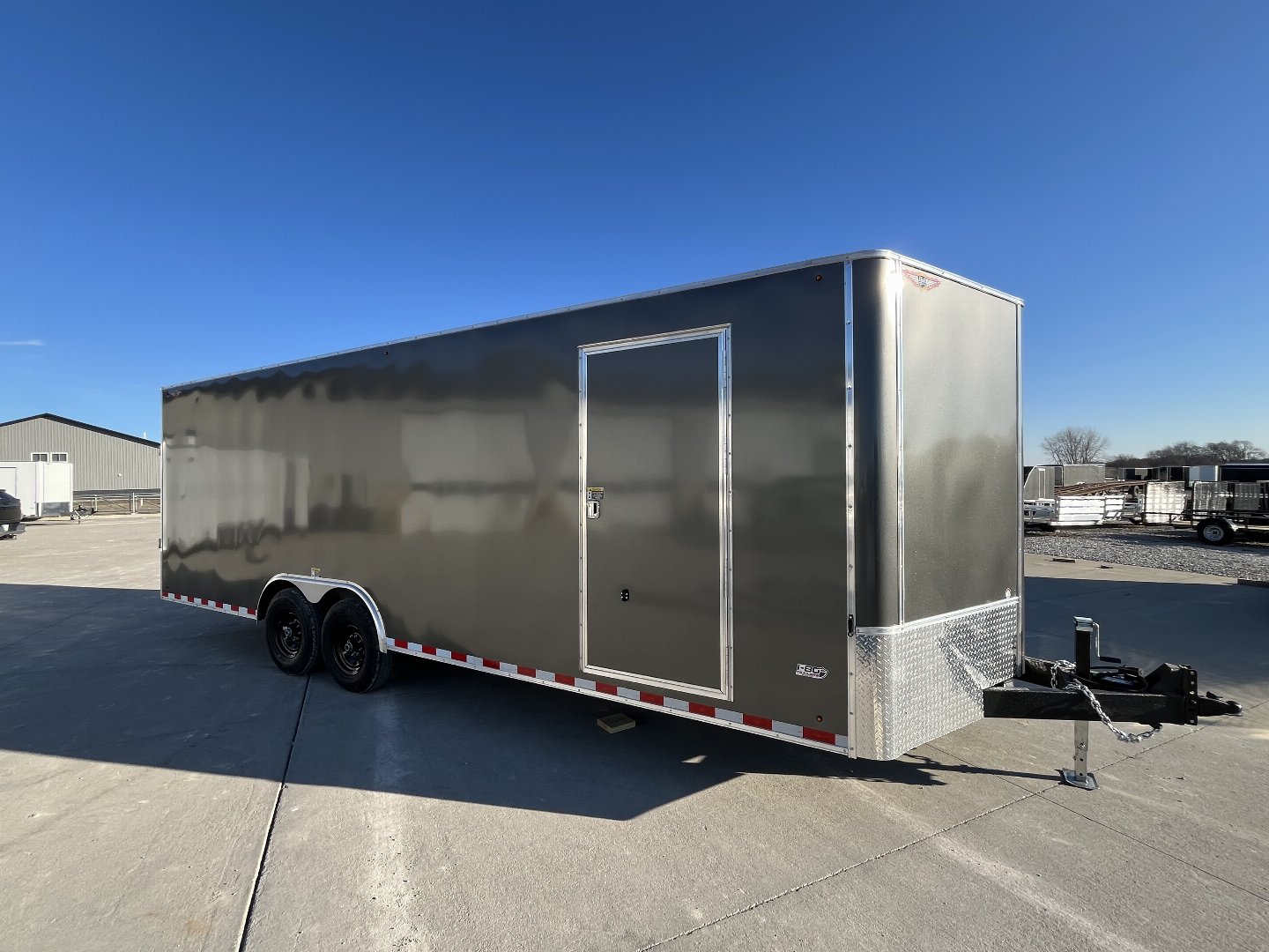 New 2025 H&H TRAILERS 8.5'x22' 10k Flat Top V-Nose Enclosed Cargo Car Hauler Trailer | De Soto Iowa